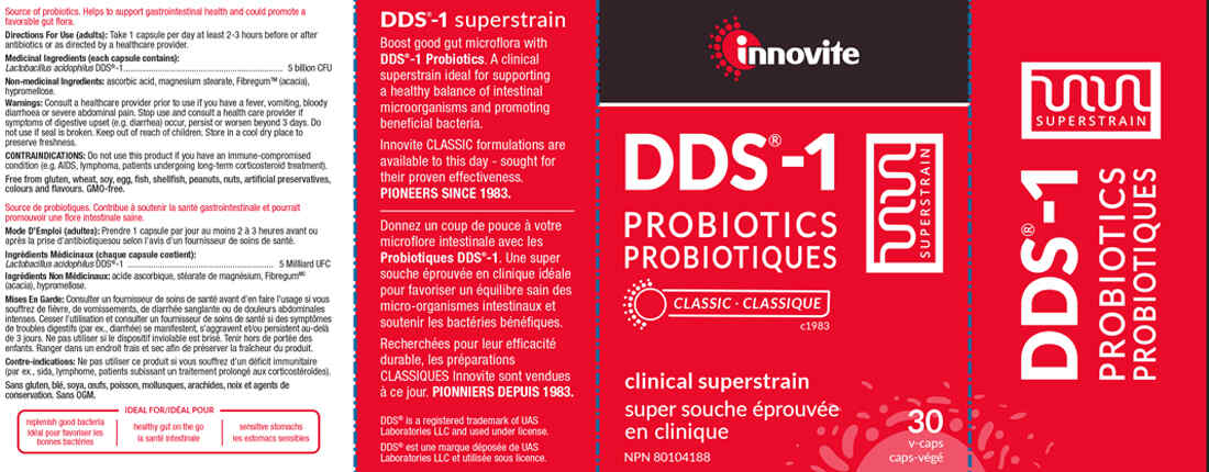 Innovite DDS-1 Probiotics, 30 Vegetable Capsules