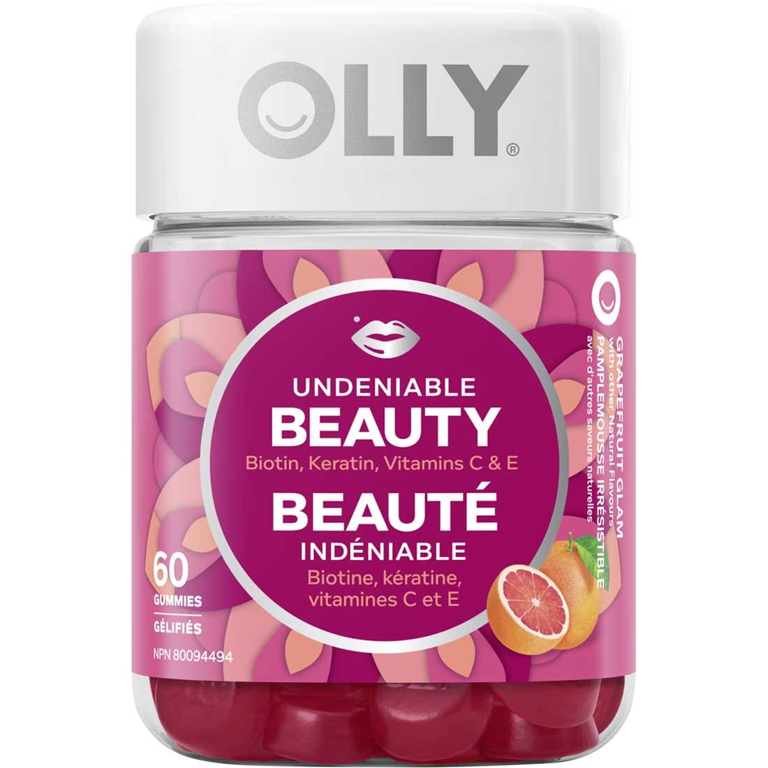 Olly Gummy Vitamins Undeniable Beauty, 60 Gummies