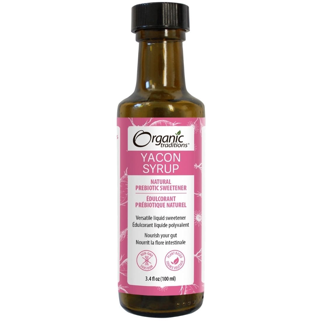 Organic Traditions Yacon Syrup, Natural Plant Based Prebiotic Sweetene ...