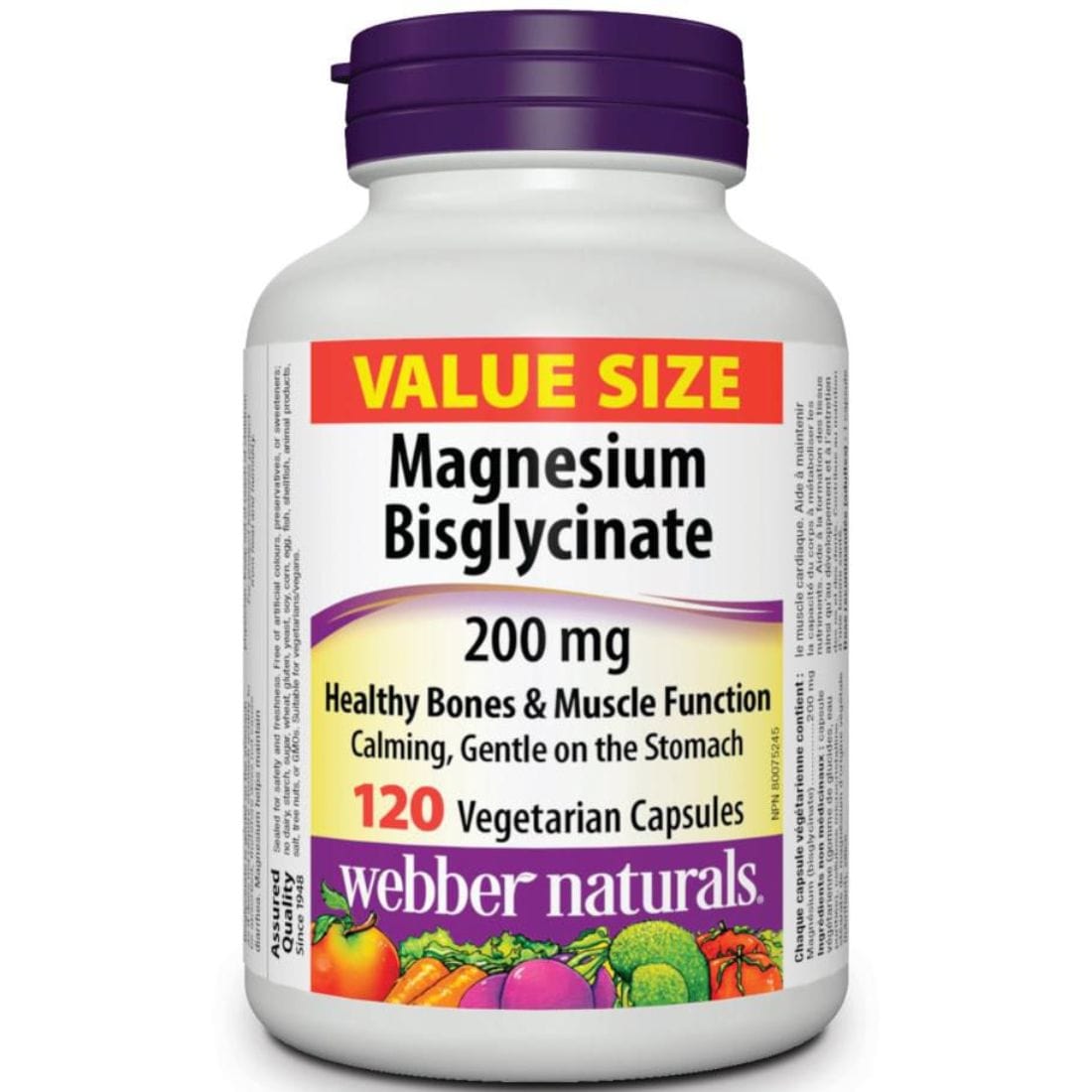 Webber Naturals Magnesium Bisglycinate 200mg – Vitamart.ca