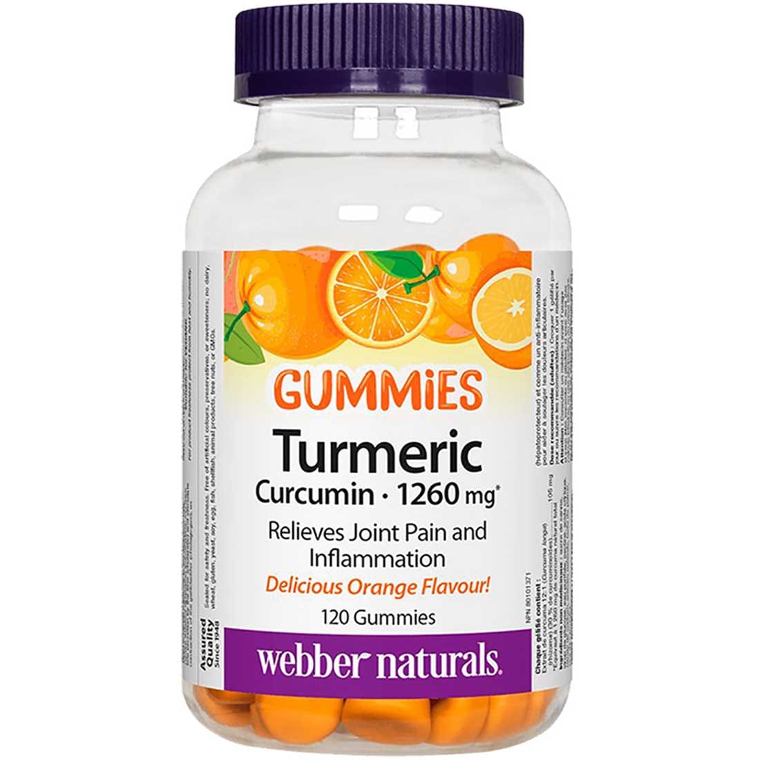 Webber Naturals Turmeric Curcumin Gummies, 120 Gummies – Vitamart.ca